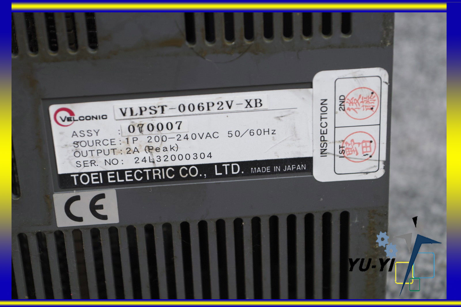 VELCONIC VLPST-0006-P2V-XB,SERVO DRIVE - PLC DCS SERVO Control MOTOR POWER SUPPLY IPC ROBOT